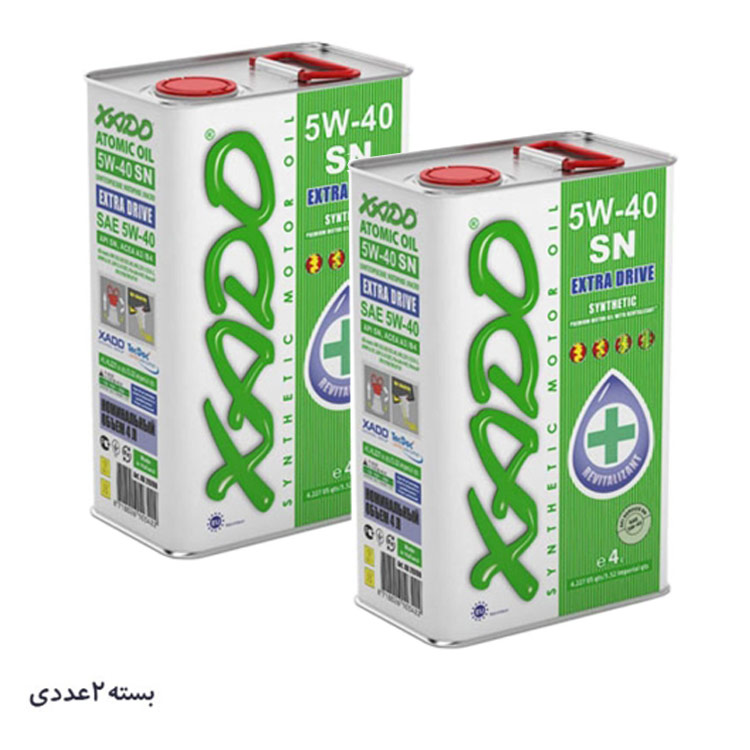 قیمت و خرید روغن موتور اکسادو (زادو) مدل ATOMIC OIL 5W-40 SN 4L بسته دو ...
